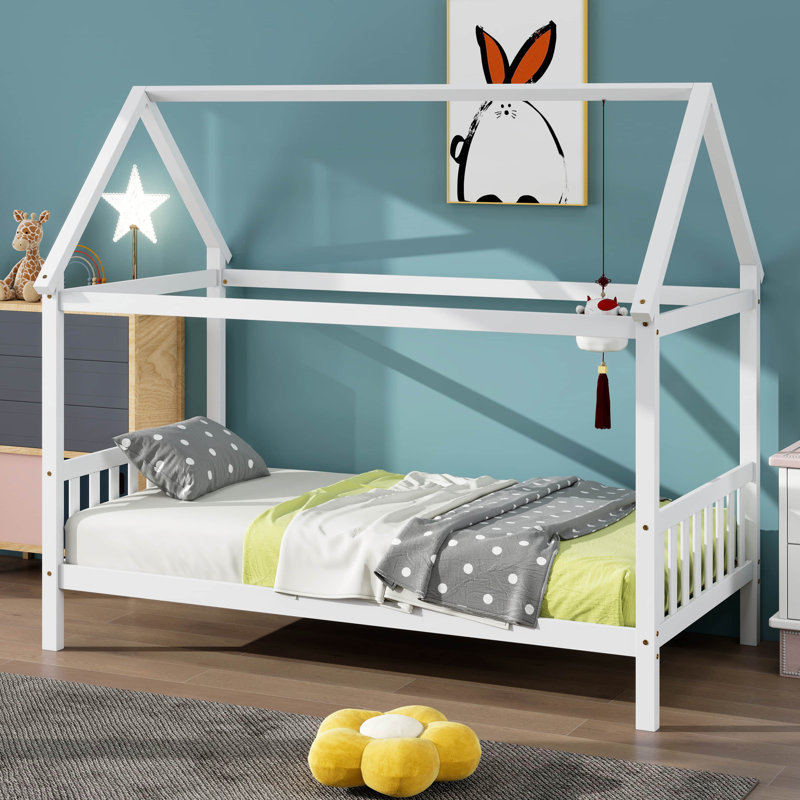 Rubber wood bed frame store